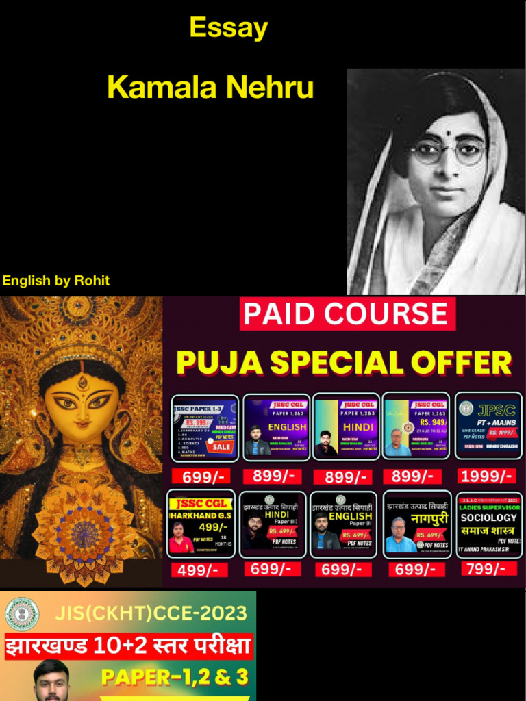 Kamala Nehru (English by Rohit Sir) - 1231740 - 2023 - 11!07!09 - 06 | PDF | Jawaharlal Nehru ...