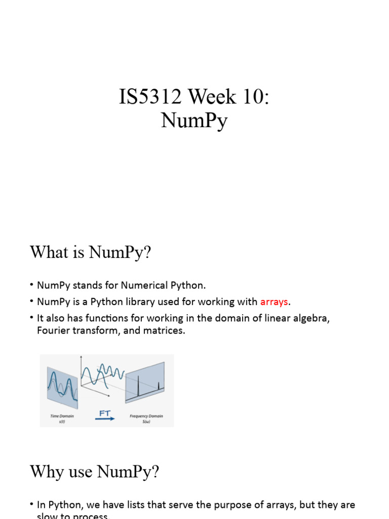 Is5312 Week10-V2 | PDF | Matrix (Mathematics) | Algebra