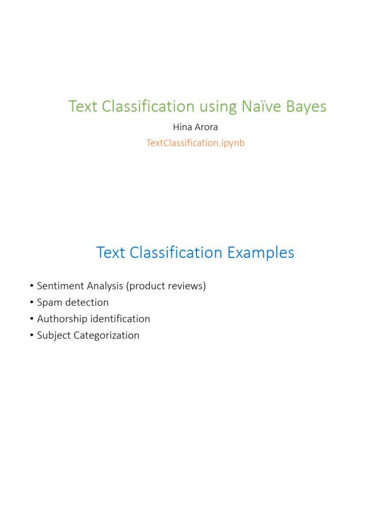 Text Mining - Classification | PDF | Cognition | Statistical Analysis