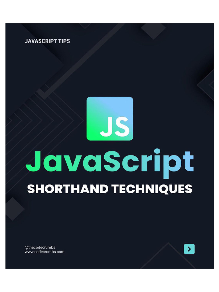 Javascript Shorthand Techniques Pdf 