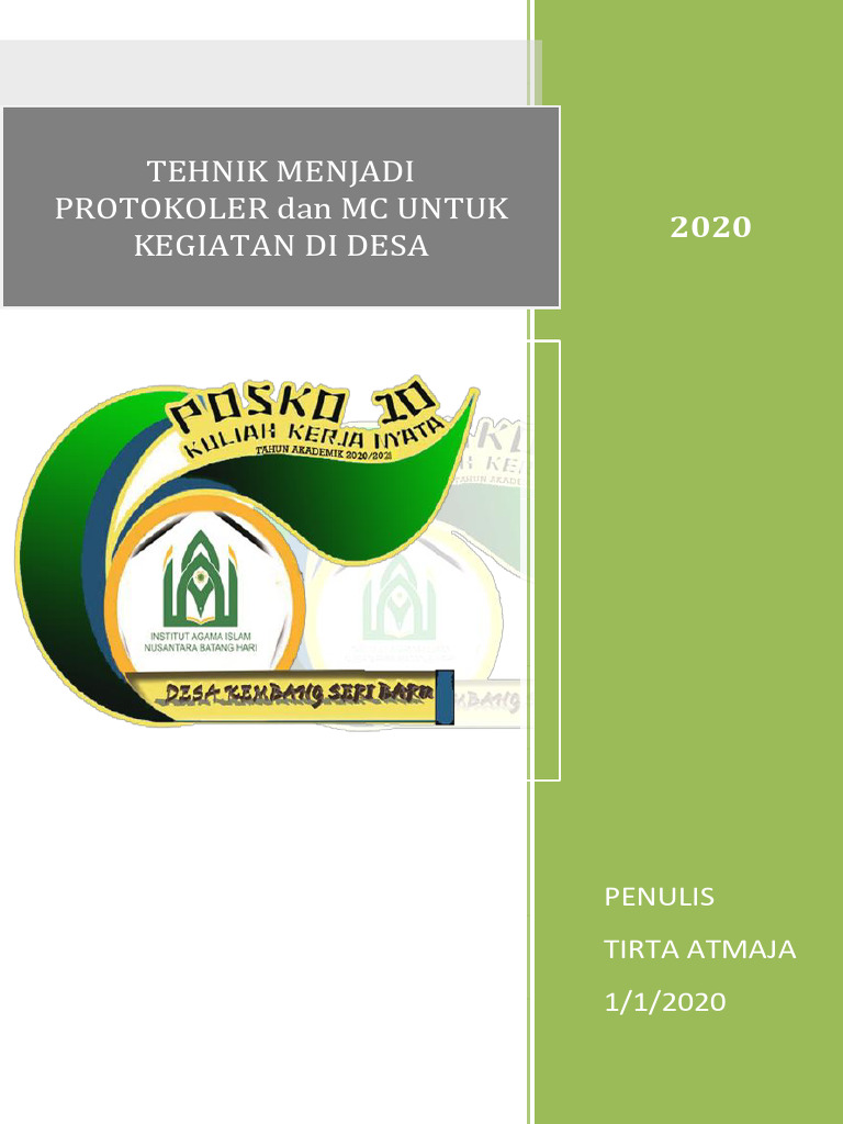 Teknik Protokoler dan MC Desa | PDF