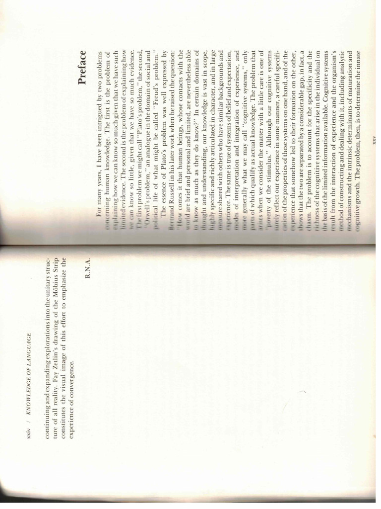 Knowledge of Language Intro | PDF