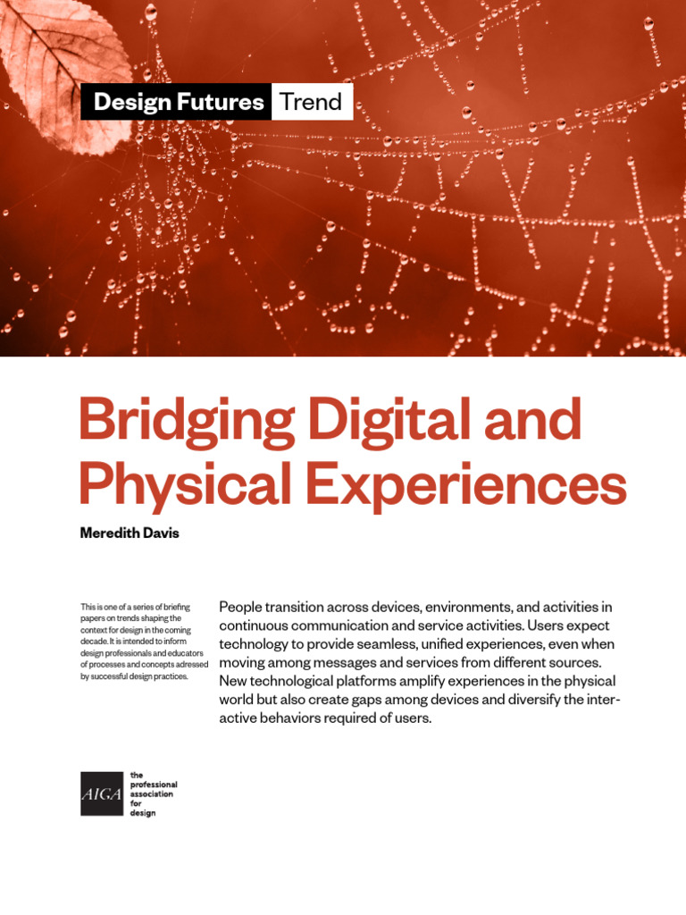 Bridging Digital and Physical Experiences | PDF | Augmented Reality | Experience