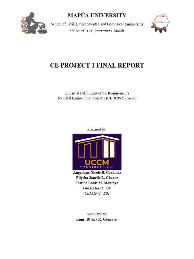 CE Project 1: 3-Storey Apartment Design | PDF | Creativity | Engineering