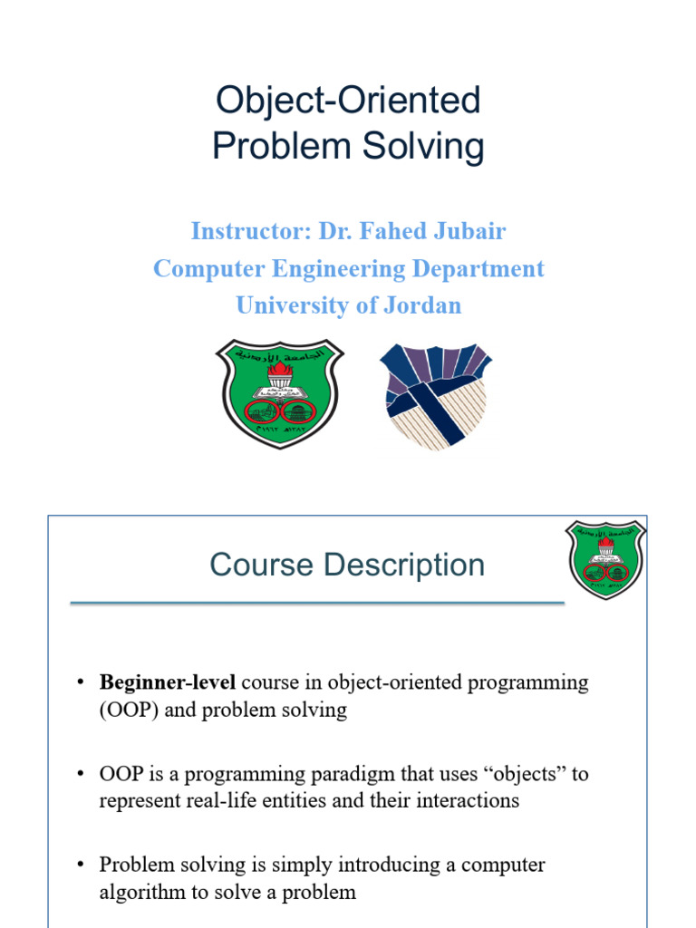 00 Syllabus | PDF | Object Oriented Programming | Computer Programming 00 Syllabus | PDF | Object Oriented Programming | Computer Programming