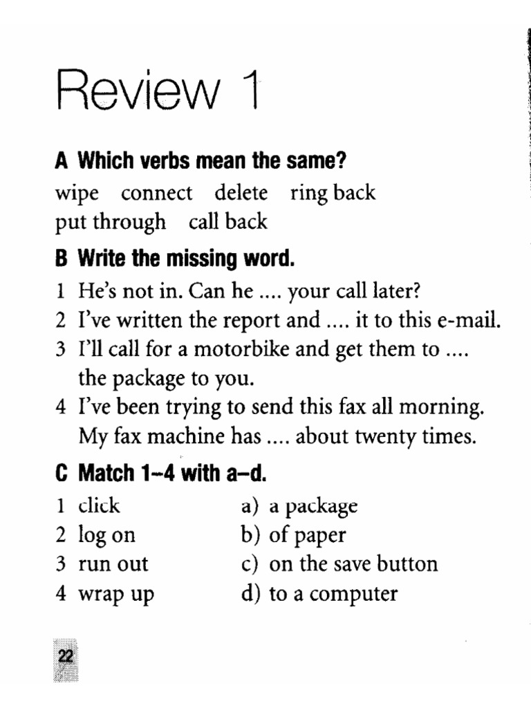 Business English Verbs Unit 2 | PDF