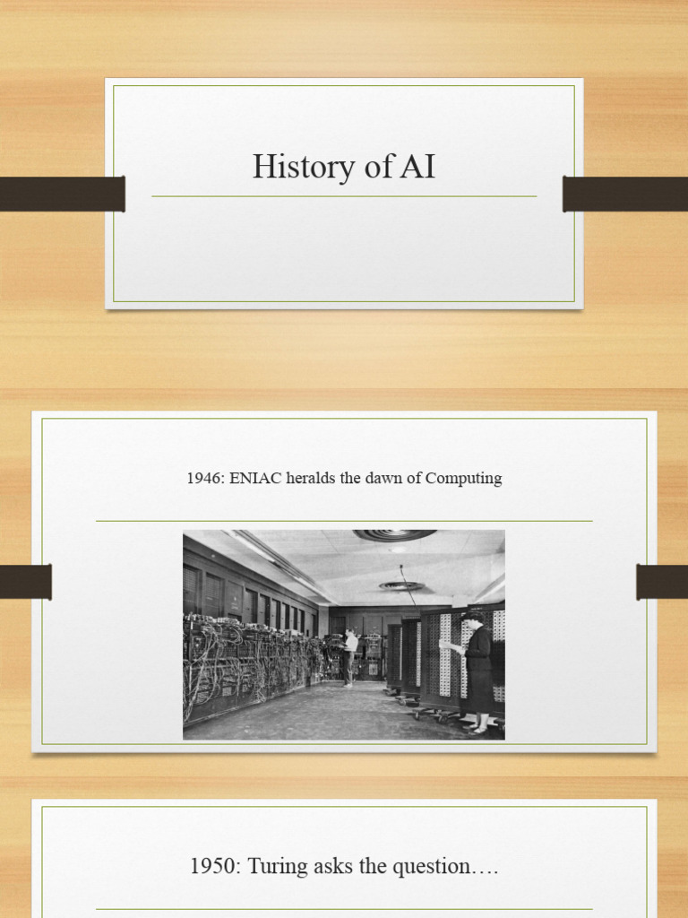 Lec-2 History of AI | PDF | Artificial Intelligence | Intelligence (AI) & Semantics