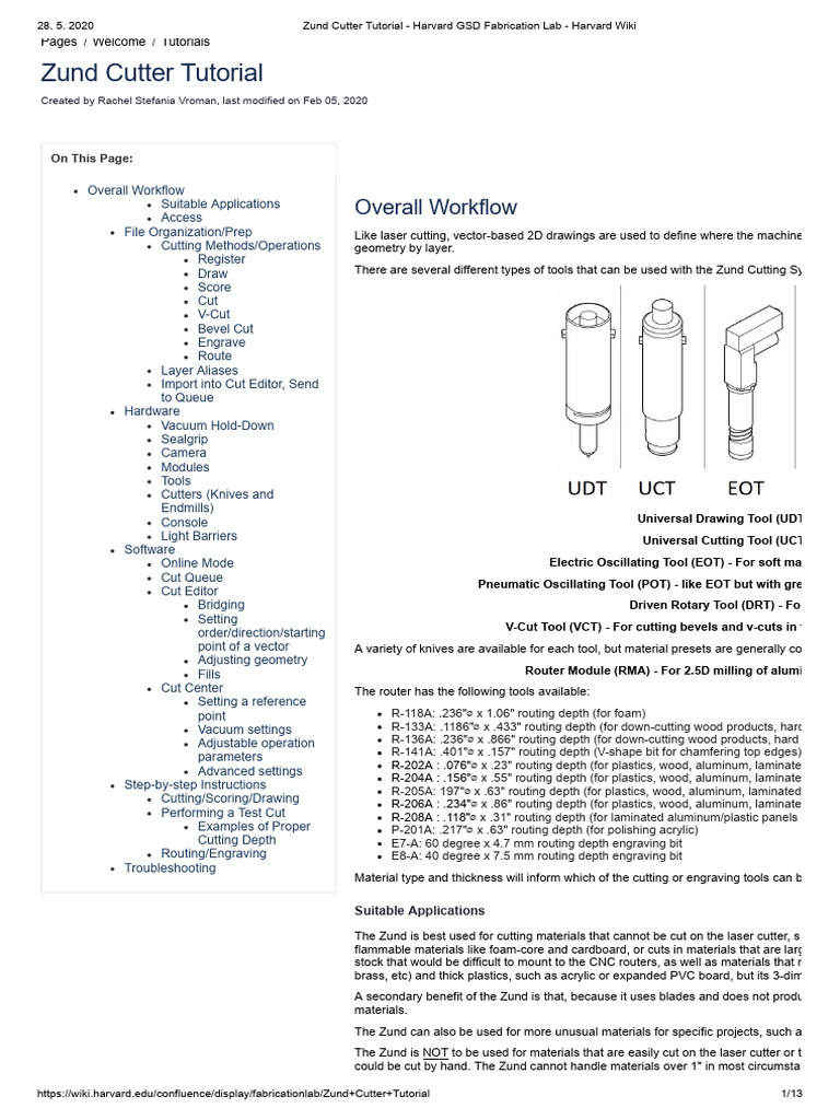 Zund Cutter Tutorial - Harvard GSD Fabrication Lab - Harvard Wiki ...