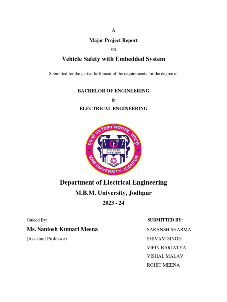 Major Project | PDF | Arduino | Relay