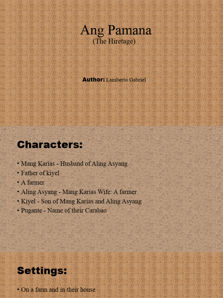 Ang Pamana (The Heritage) - G7 | PDF
