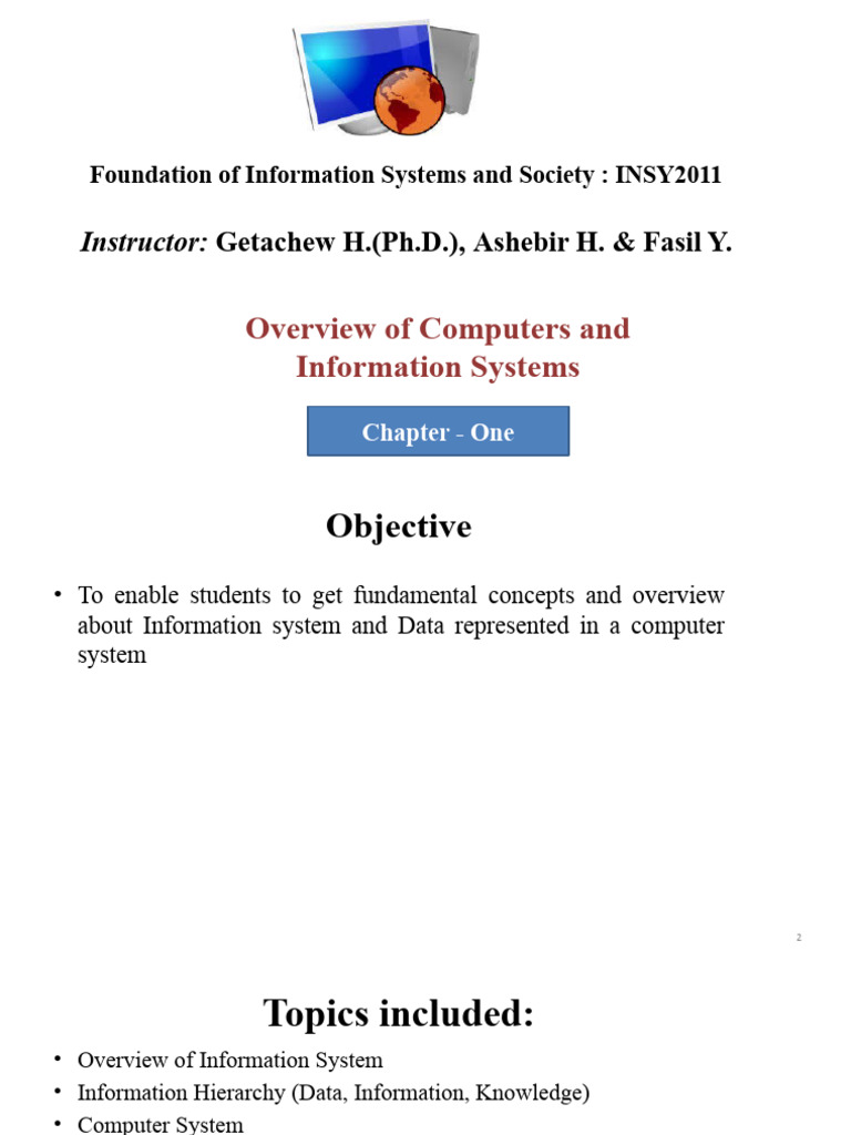 1chapter 1 Overview Information System Final Download Free Pdf Computer Data Storage 
