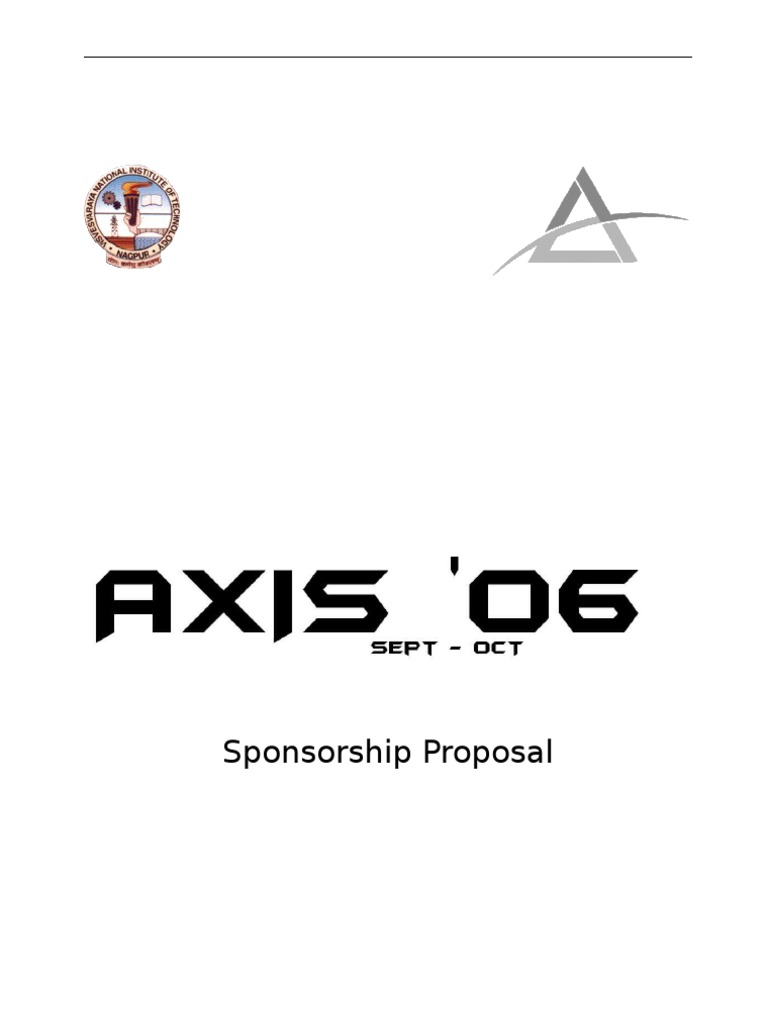 Axis '06 Proposal | PDF | Business