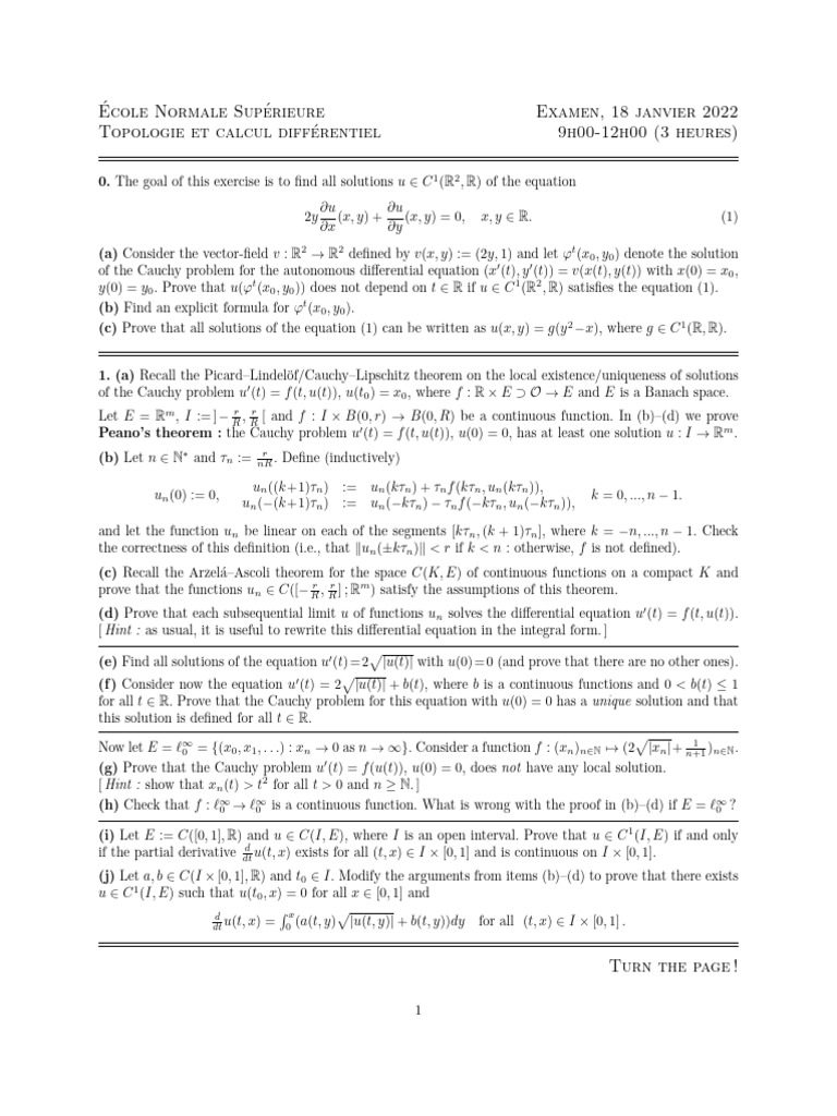 examen_2022 | PDF | Functions And Mappings | Mathematical Physics
