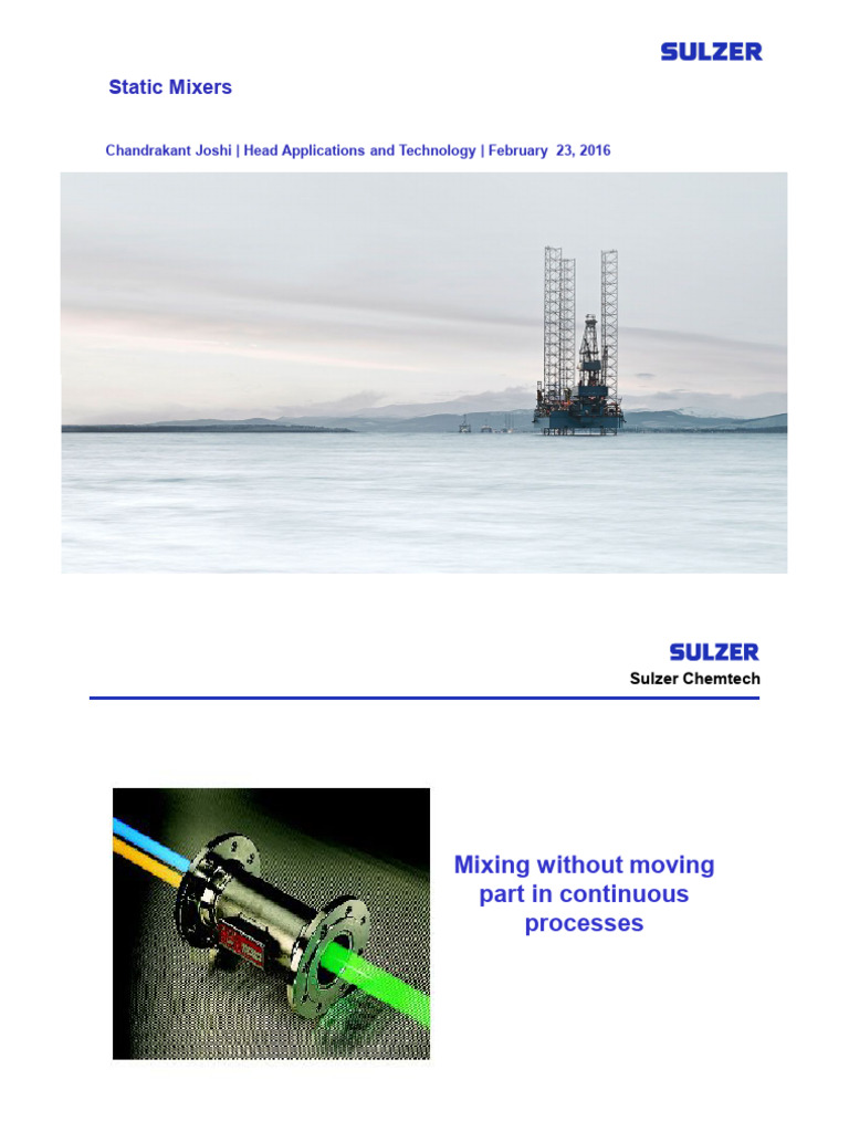 06 - Static Mixer | PDF | Solubility | Viscosity