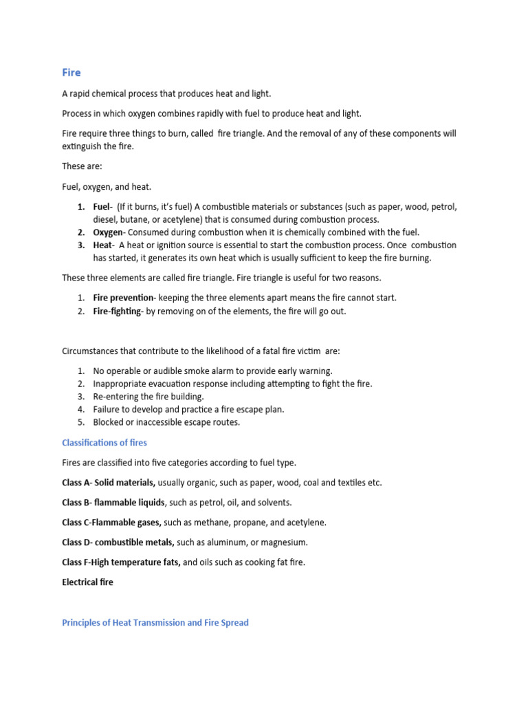 Fire Safety | PDF | Fires | Combustion