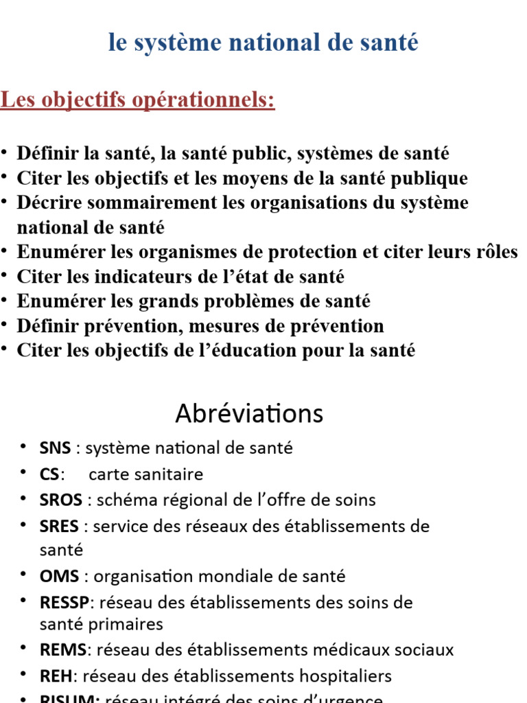 Système National de Santé 23 | PDF | Hôpital | Santé publique
