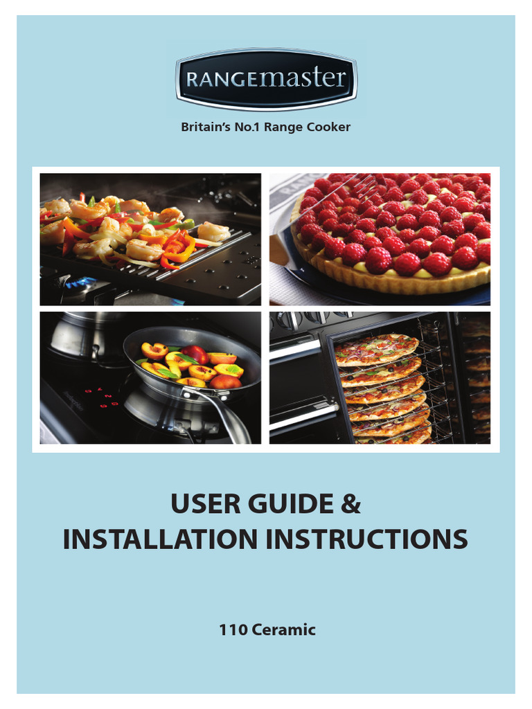 Rangemaster 110 Ceramic Cooker Guide | PDF | Oven | Cookware And Bakeware