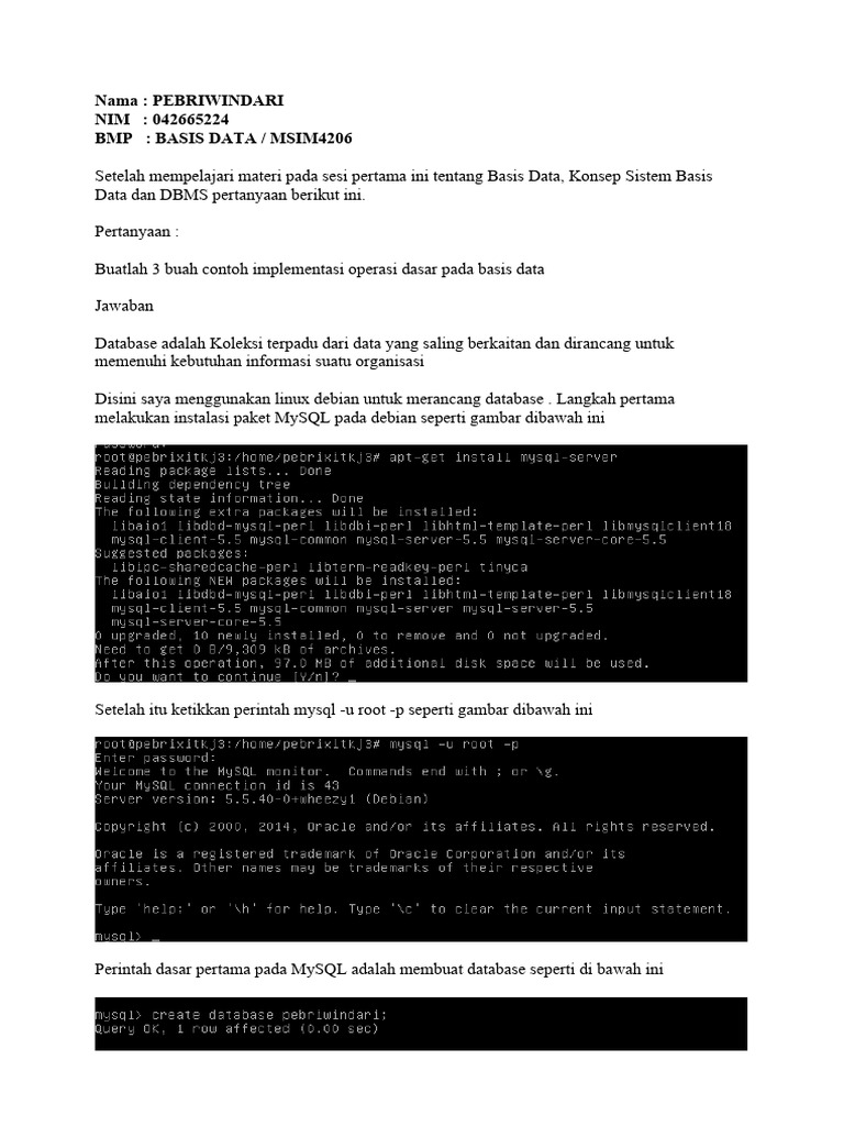 Diskusi 1 - Basis Data | PDF