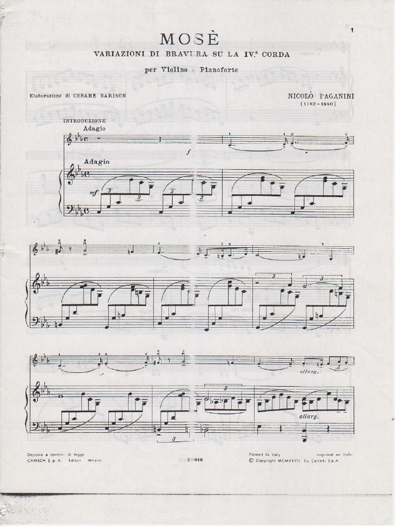 Paganini "Mosè"pf | PDF