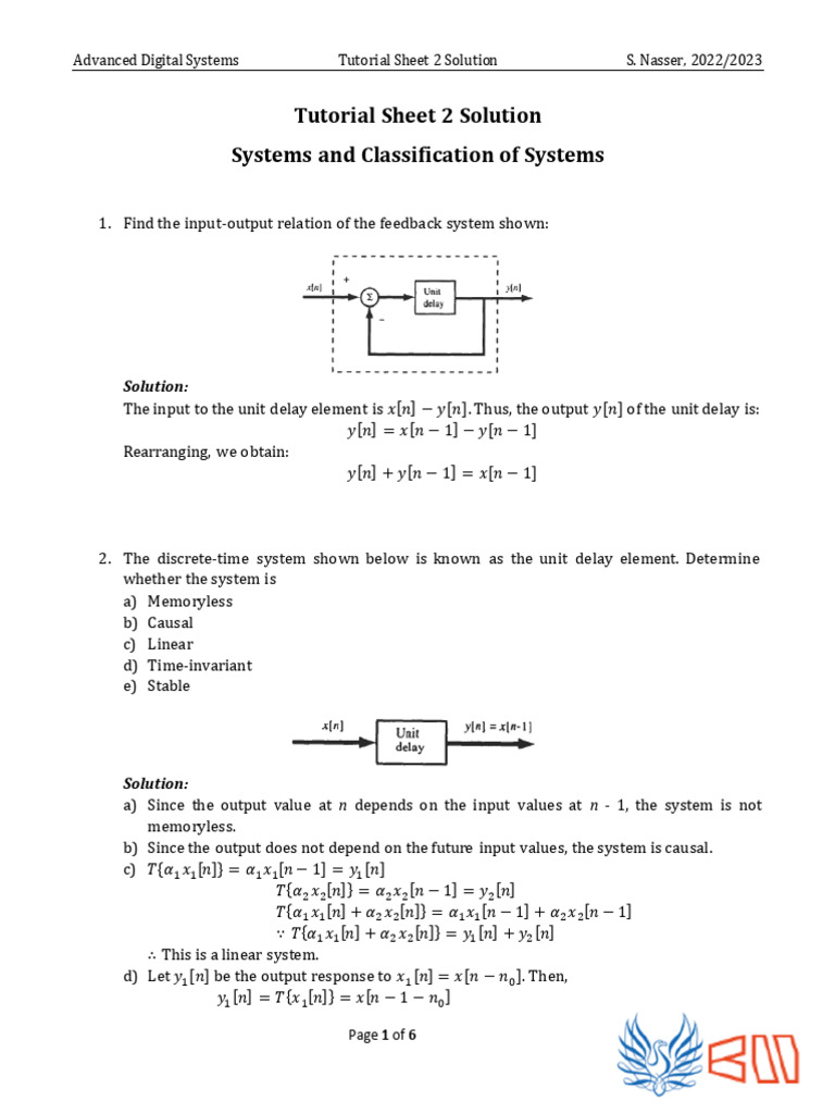 Tutorial 2 Solution | Download Free PDF | Mathematical Concepts | Applied Mathematics