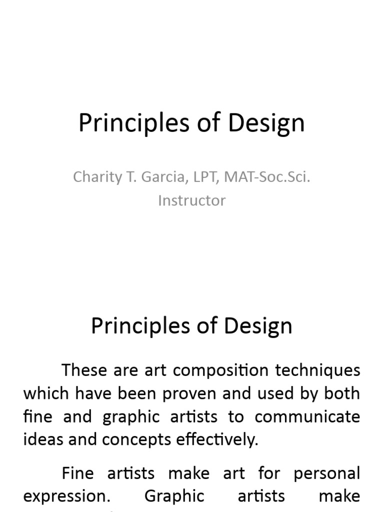 Principles of Design FINAL | PDF | Perspective (Graphical)