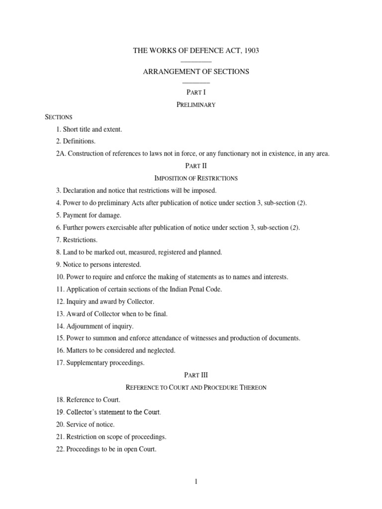 Work of Defence Act | PDF | Apportionment | Justice