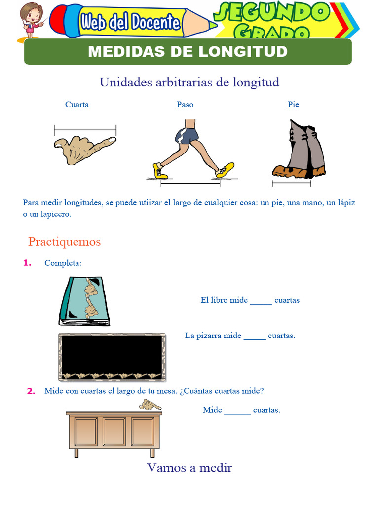 Medidas de Longitud para Segundo Grado | PDF | Metro | Metrología