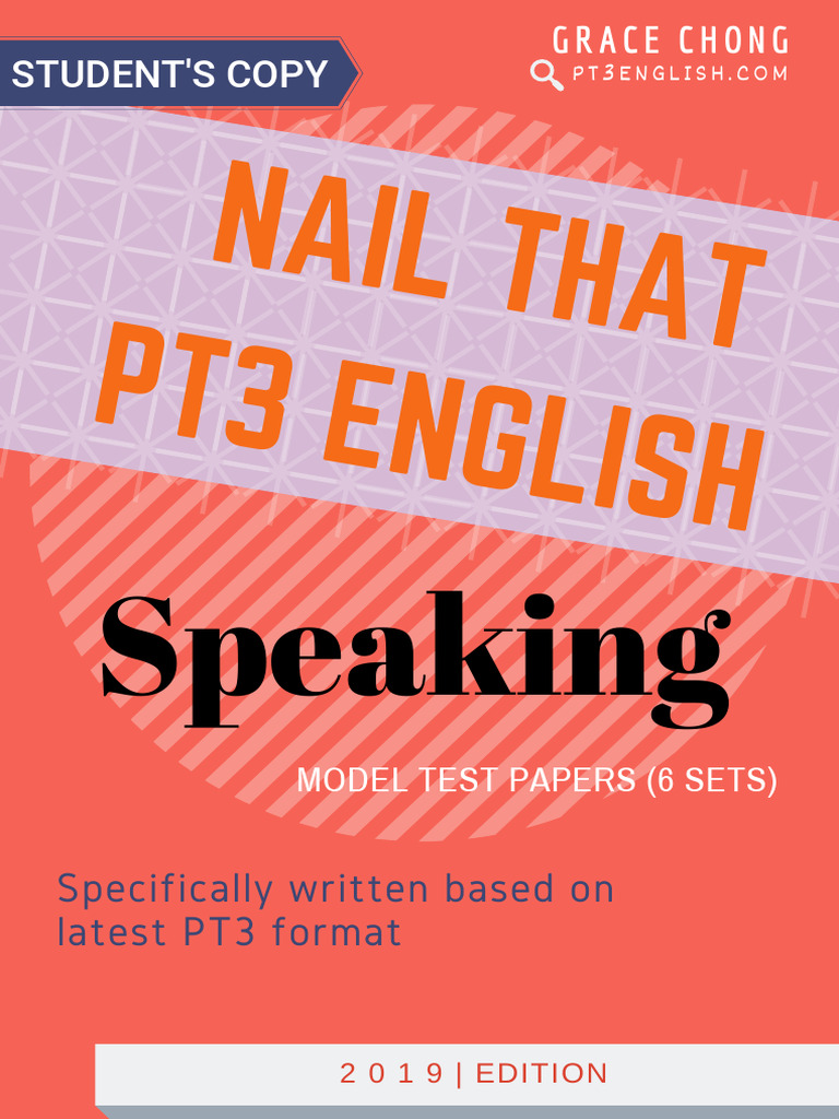 PT3 English Speaking Model Papers | PDF