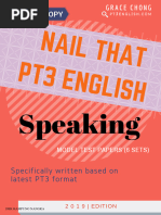 PT3 Speaking Sample Test - Candidate Booklet | PDF