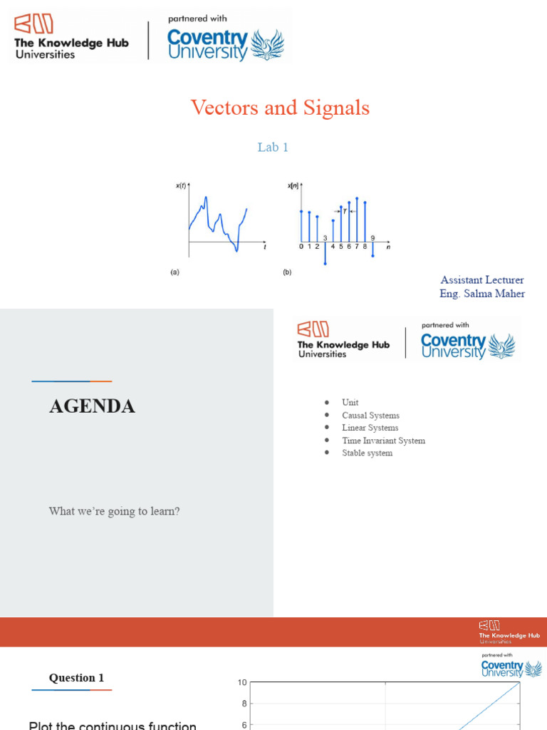 Vectors and Signals Lab Overview | PDF | Computer Engineering | Applied ...