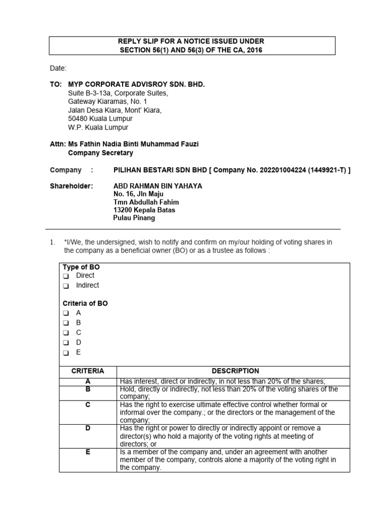 Shareholder Voting Rights Notification | PDF | Justice | Crime & Violence
