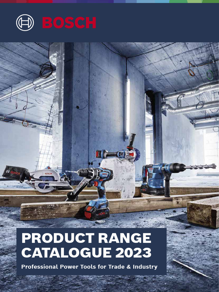 Bosch Professional Power Tools Range Catalogue 2023 | PDF | Battery ...