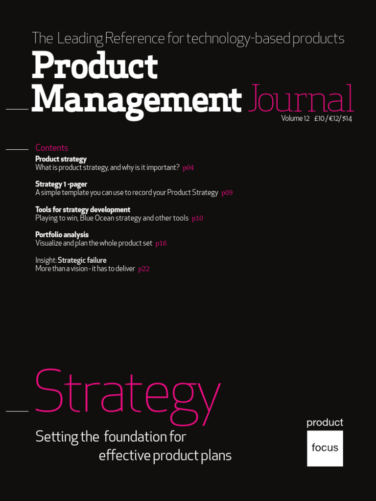 Product Focus Journal Strategy | PDF | Marketing | Market (Economics)