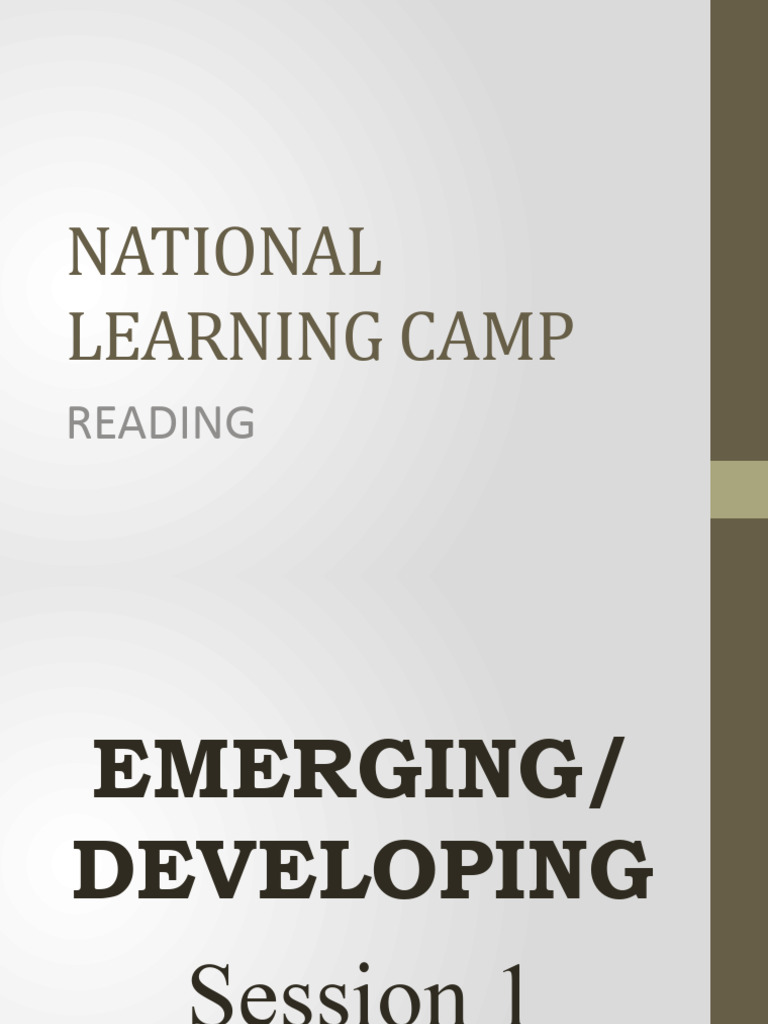 NLC Reading Session 1 | PDF