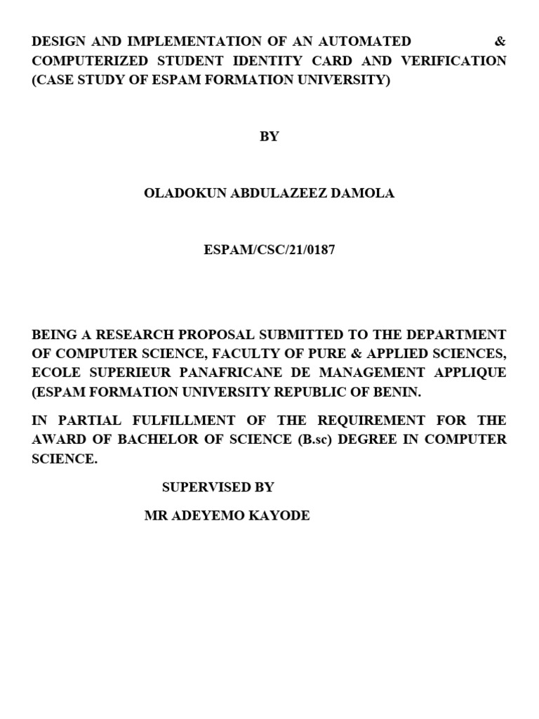 Design and Implementation of An Automate2 | PDF | Identity Document ... Design and Implementation of An Automate2 | PDF | Identity Document ...