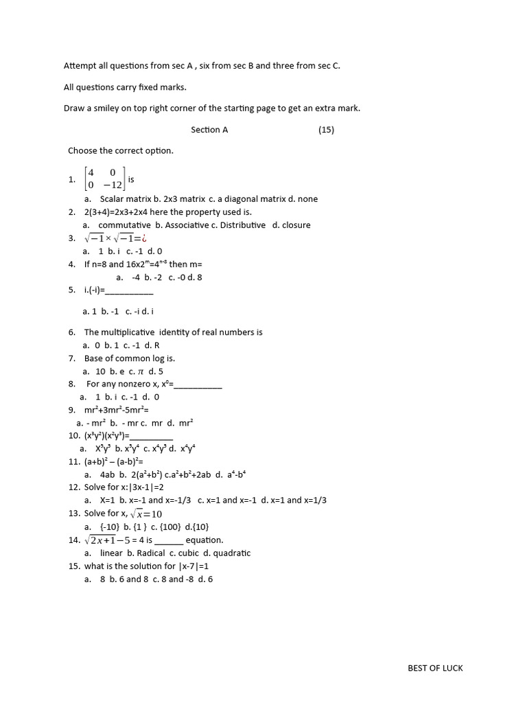 Class8 Maths Final | PDF | Matrix (Mathematics) | Numerical Analysis