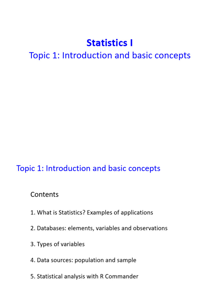 Unit 1. Teoria | Download Free PDF | Statistics | Categorical Variable
