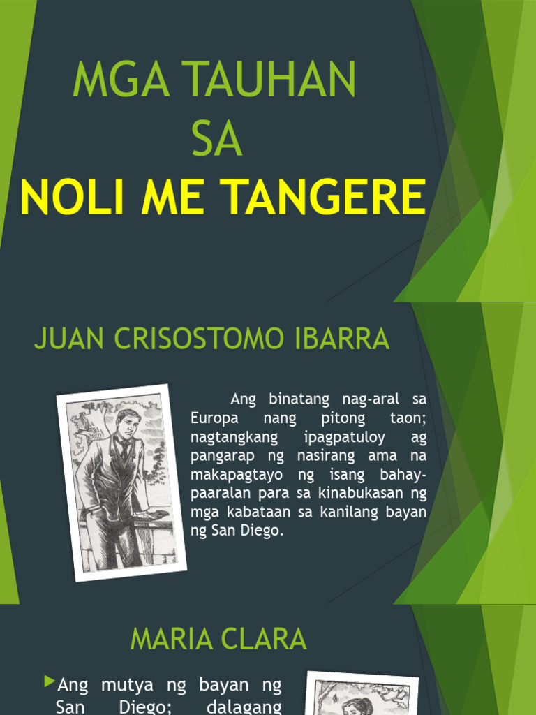 Mga Tauhan Sa Noli Me Tangere | PDF