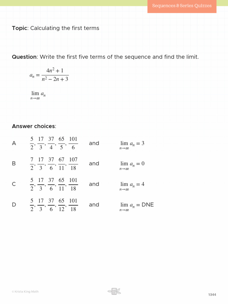 Calculating The First Terms | PDF | Chess | Mathematics