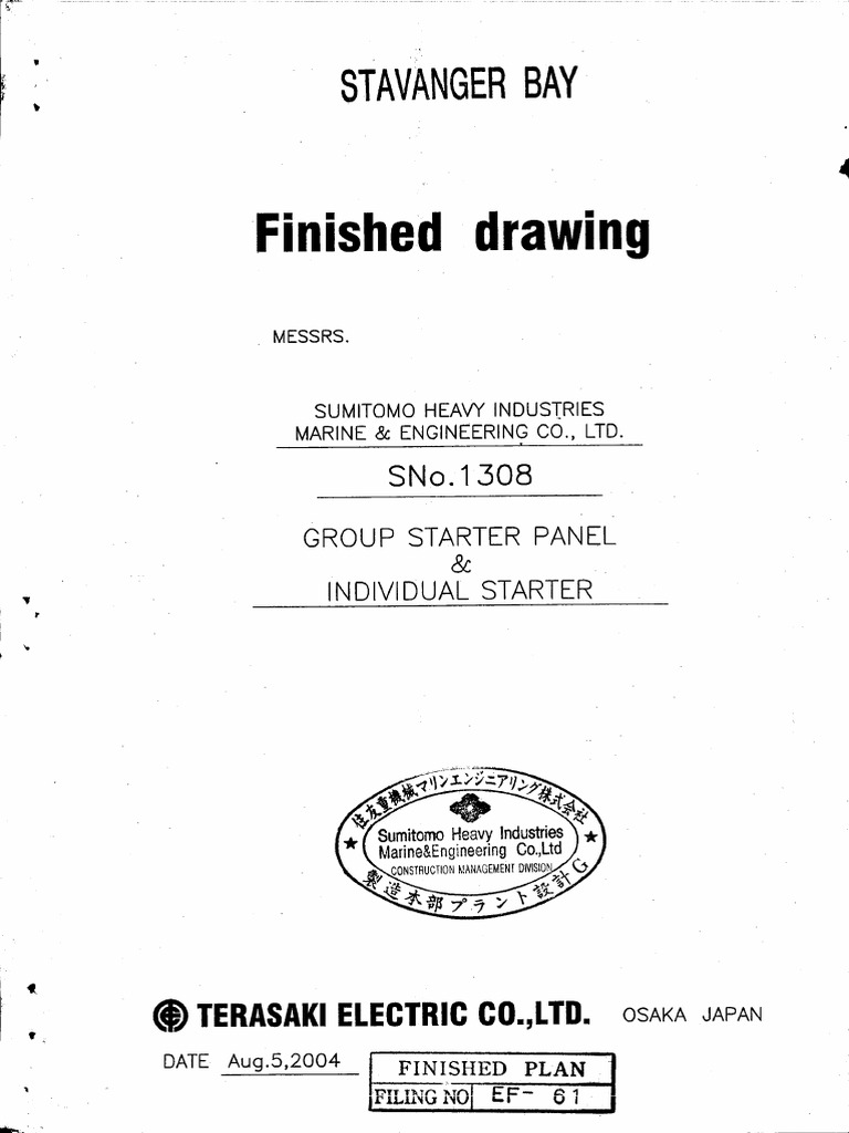 Ef-61 Group Starter Panel | PDF