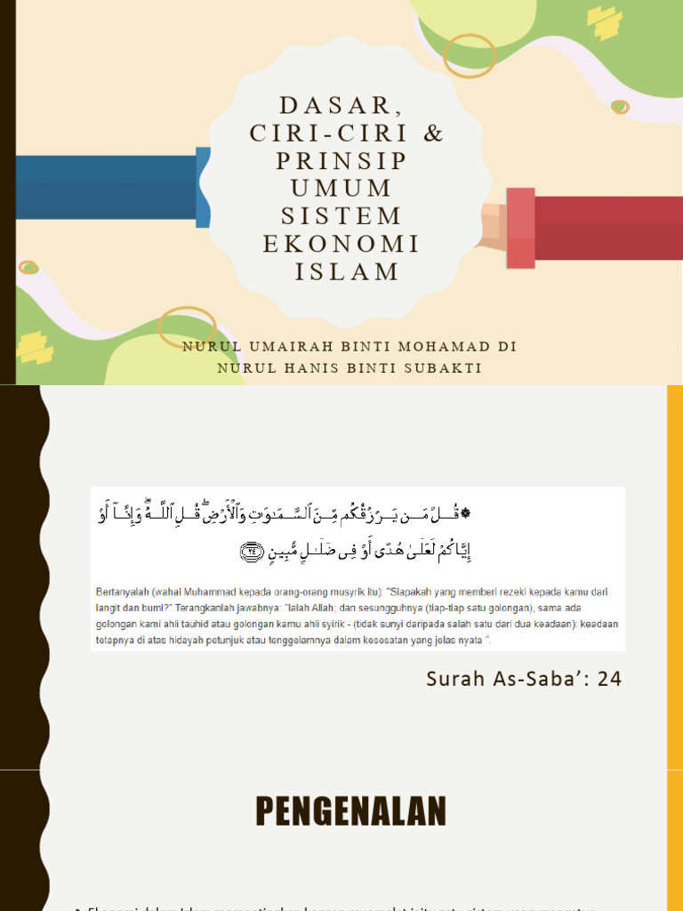 Sistem Ekonomi - Dasar,Ciri Dan Prinsip Sej | PDF