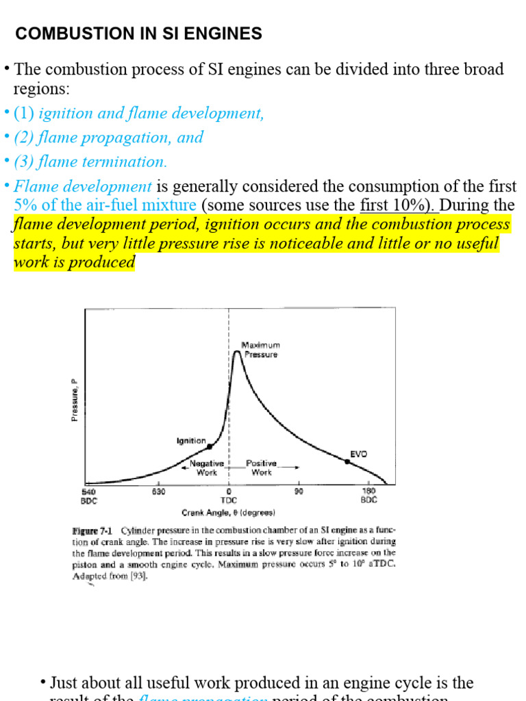 Combustion, Exhaust, HT & Lubrication in SI ENGINES | PDF | Combustion | Internal Combustion Engine