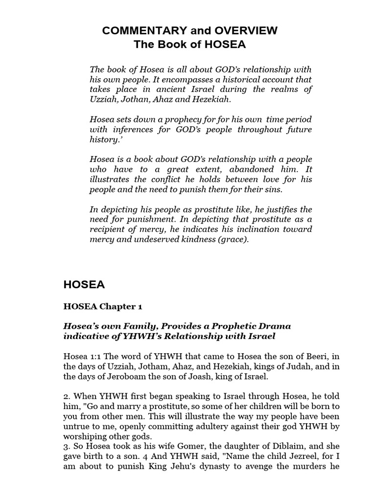 Hosea | PDF | Hosea