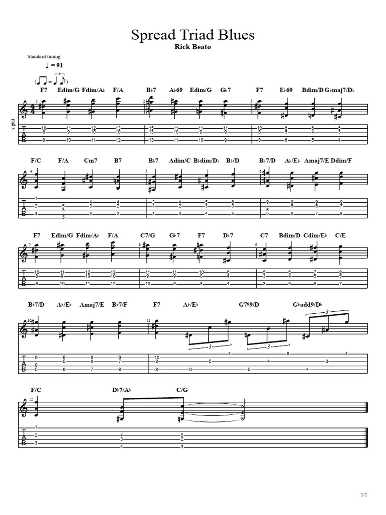 Spread Triad Blues | PDF