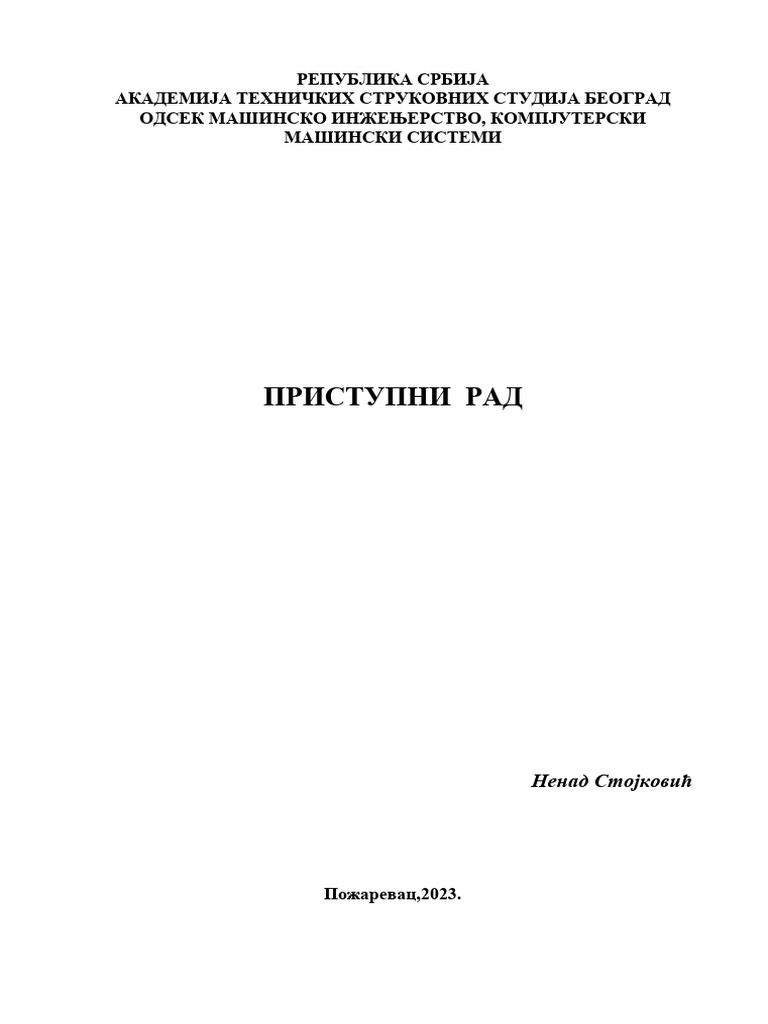 Nenad Stojkovic DIP | PDF