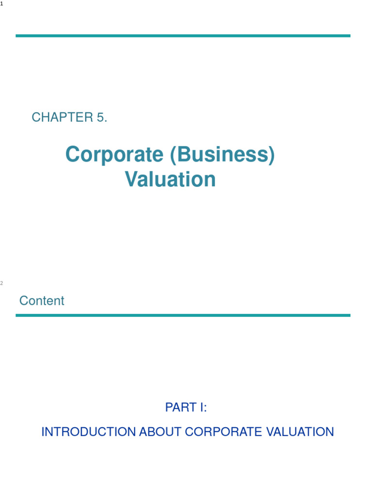 Chapter 5 - Part 1 | PDF | Debt | Cost Of Capital