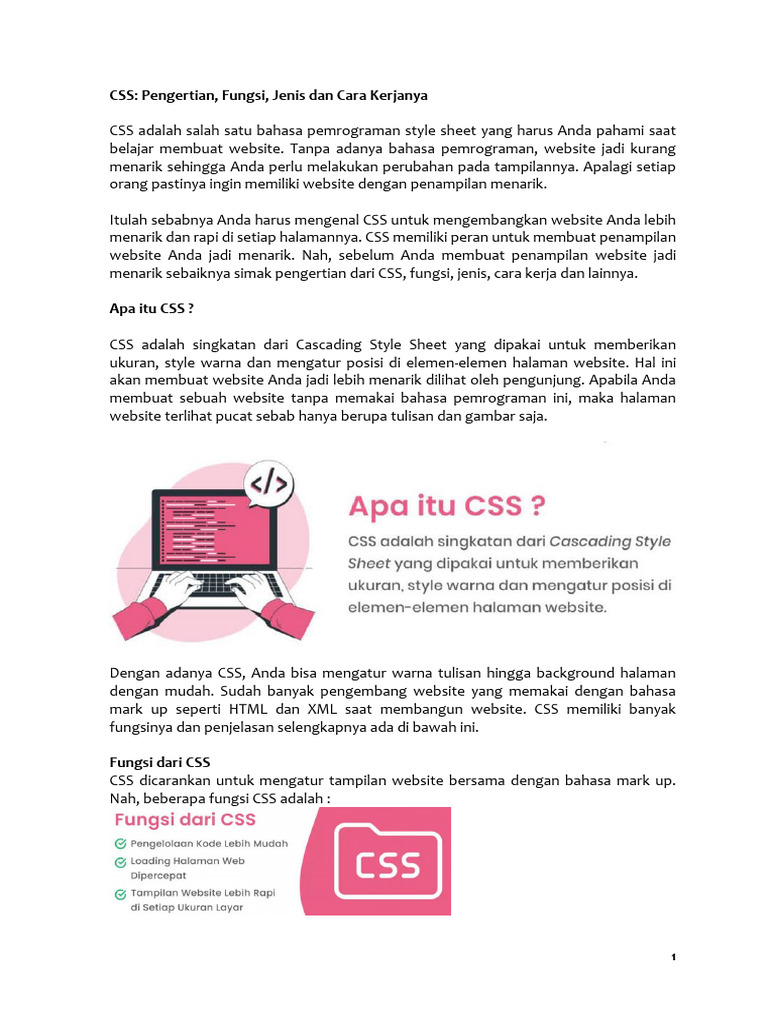 Modul CSS 1 | PDF