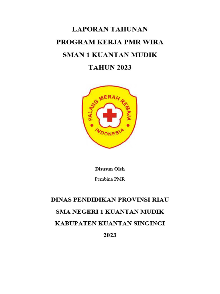 Program Kerja PMR WIRA 2023 | PDF