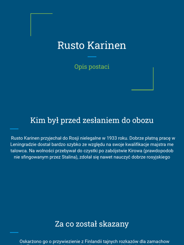 Rusto Karinen | PDF