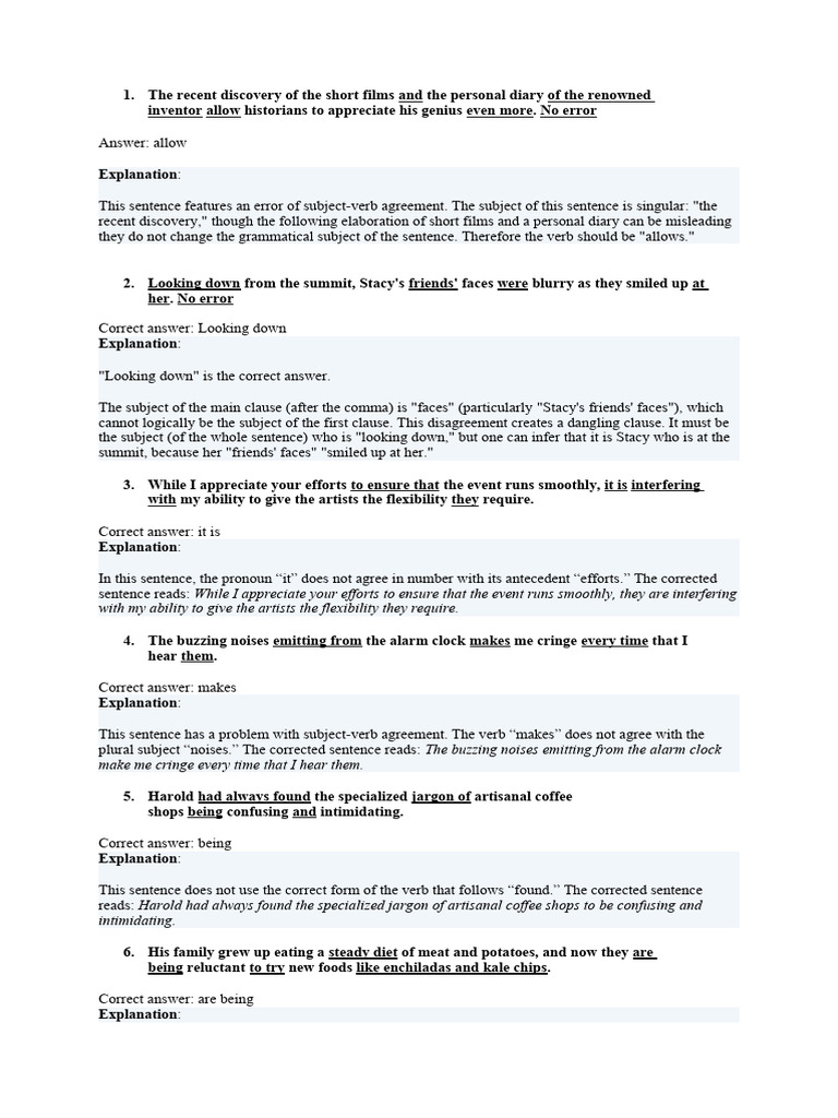 Activity 1 Answer Key | PDF | Pronoun | Subject (Grammar)